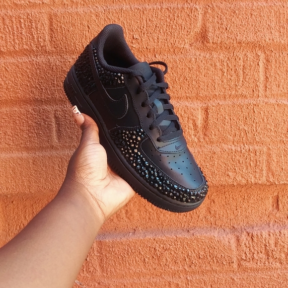 Nike | Shoes | Custom Black Nike | Poshmark